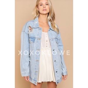 POL | Jackets & Coats | Last One Pol Sparkles Letter Patch Denim Jacket ...